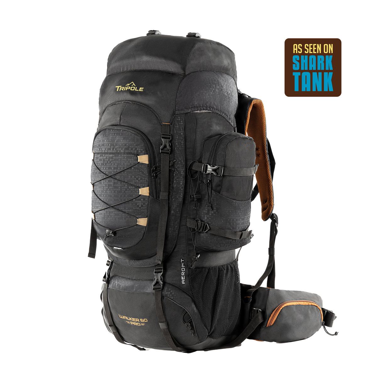 Tripole Walker Pro Metal Frame Rucksack with Rain Cover for Trekking ...