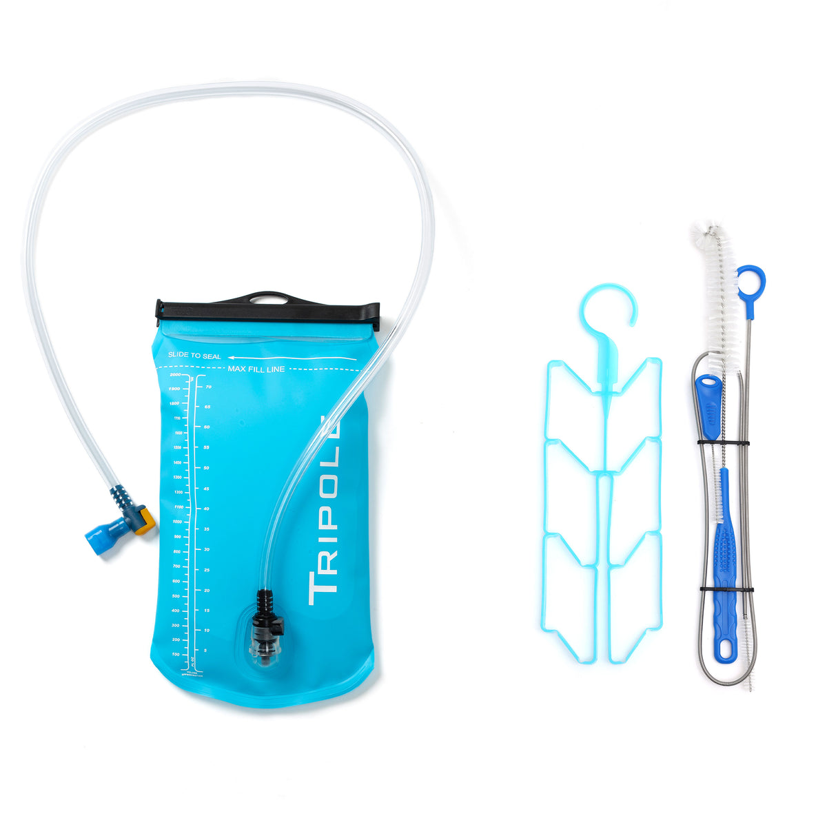 Tripole 2 Litres Hydration Bladder + Cleaning Kit Combo | For Running ...