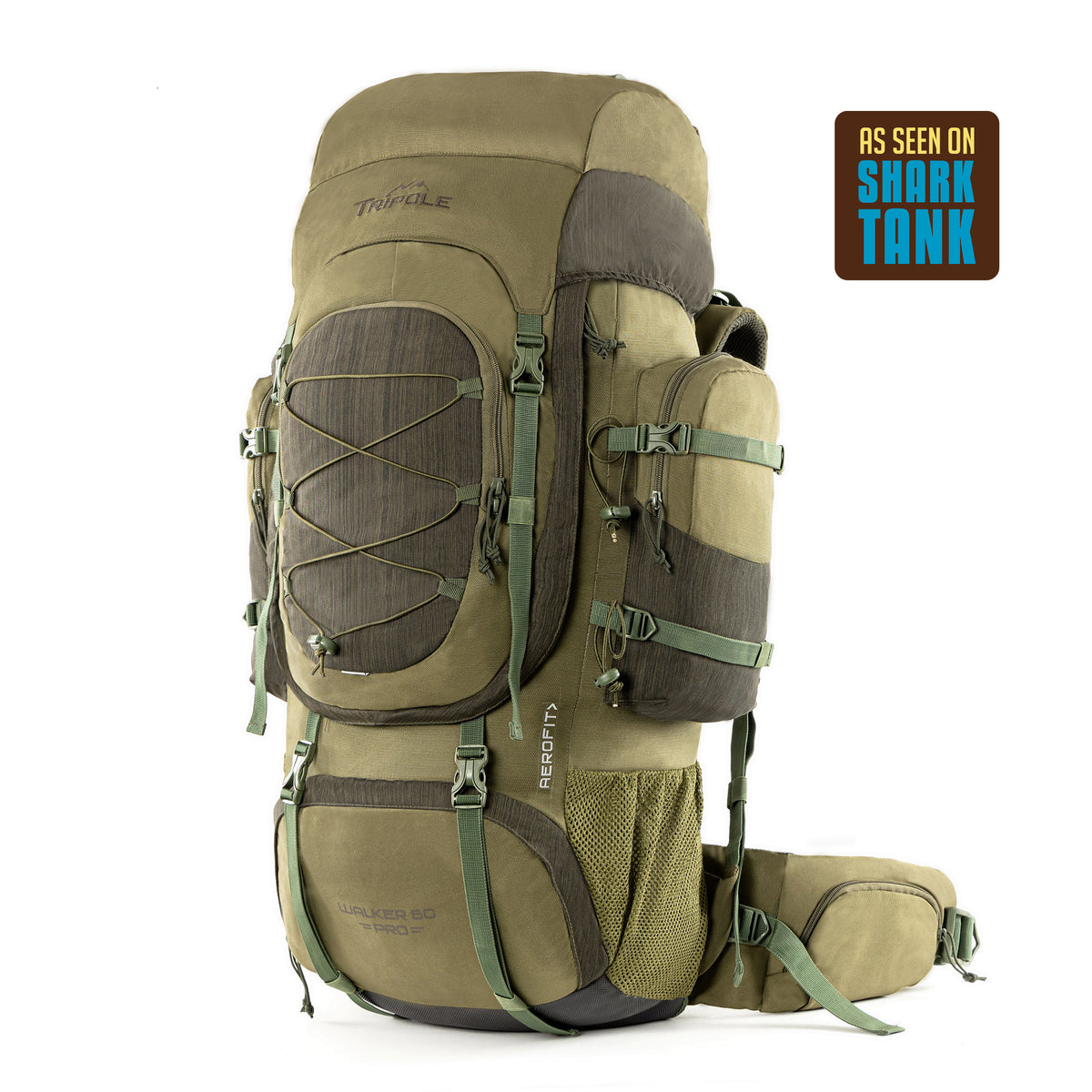 Tripole Walker Pro Metal Frame Rucksack with Rain Cover for Trekking ...