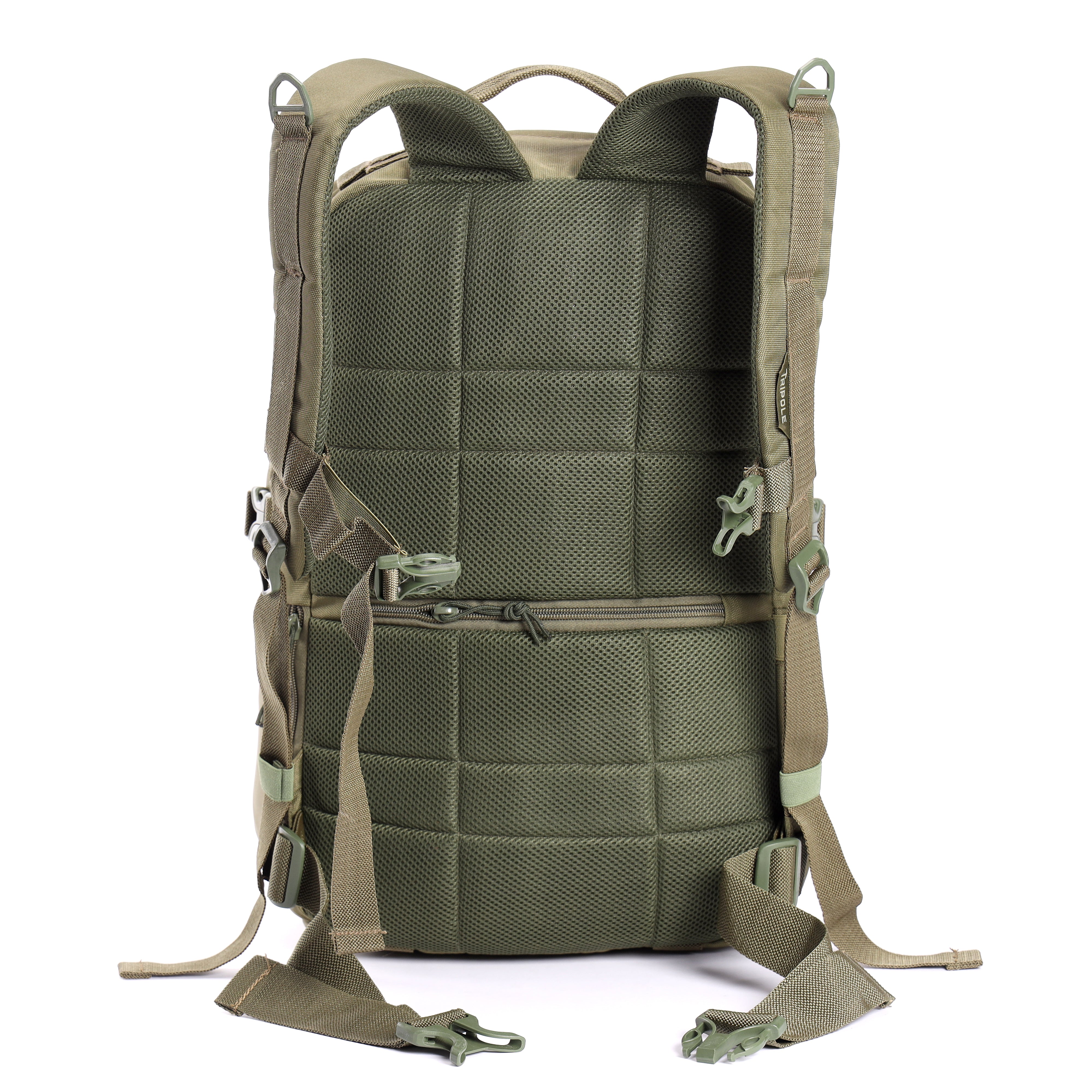 Tripole Captain 25 Litres Tactical Laptop Backpack with MOLLE Webbing ...